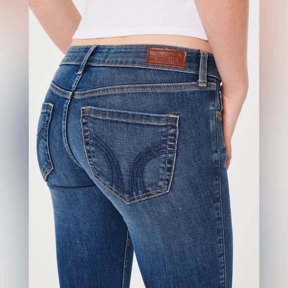 Hollister | Jeans | Hollister Womens Soft Stretch Dark Wash Lowrise Boot Blue Jeans Size 26w X ...
